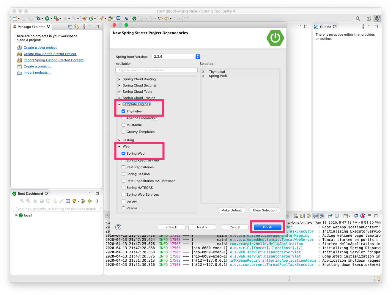 Springbootの環境構築からHello Worldを出すまで for Mac